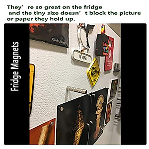 60pcs Small Magnets,Round Refrigerator Magnets, Small Cylinder Fridge Magnets, Office Magnets, Whiteboard Magnets, Durable Little Miniature Tiny Mini Magnets for Crafts