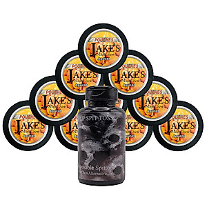 DC Crafts Nation Mud Bud Spittoon Skulls with 10 Cans Jake's Mint Chew Apricot Pouches