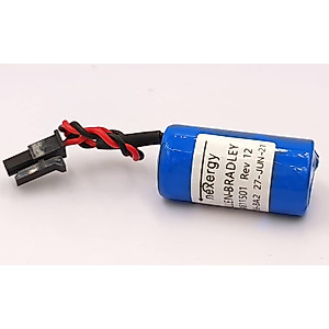 Zivases 10-Pack 3.0V Replace BR2/3A-AB PLC Battery for Allen Bradley 1756-BA2 1747-BA 1770-XO