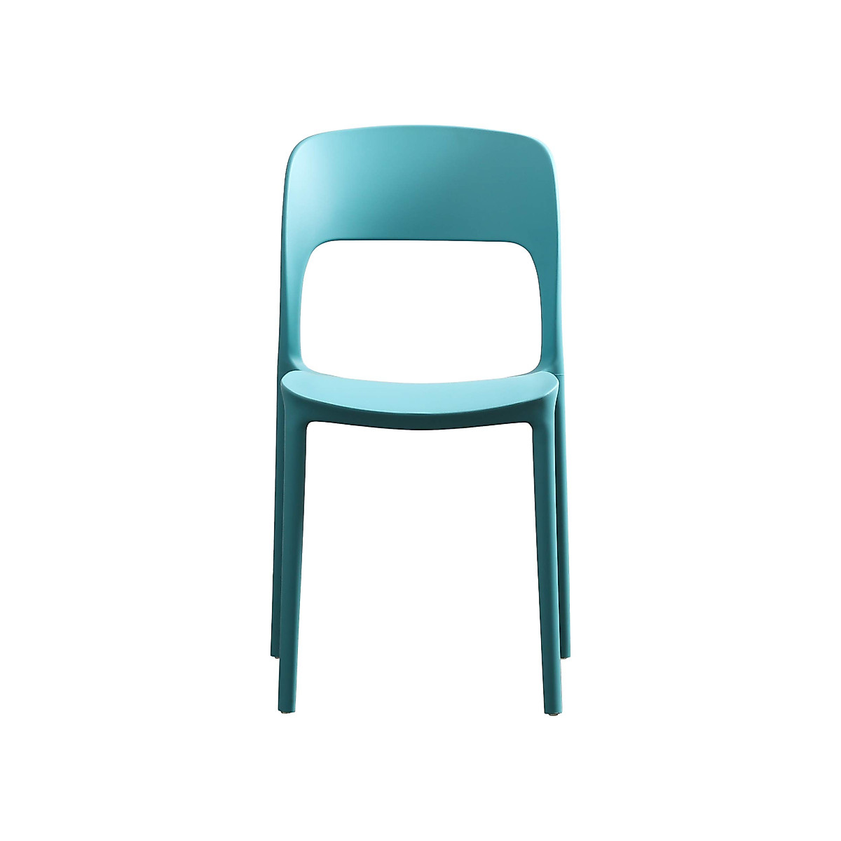 Christopher Knight Home Dean Outdoor Plastic Chairs (Set of 4), Teal