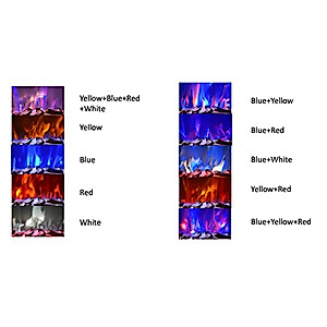 Danby Designer DDEF02213BD13 22" Wall Mount Electric Fireplace in Black Multi-Colour LED Flame and Ember Bed Remote Control Included