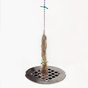 DrainWig Shower Drain Hair Catcher, Disposable Drain Protector, Flower, 4 Pack