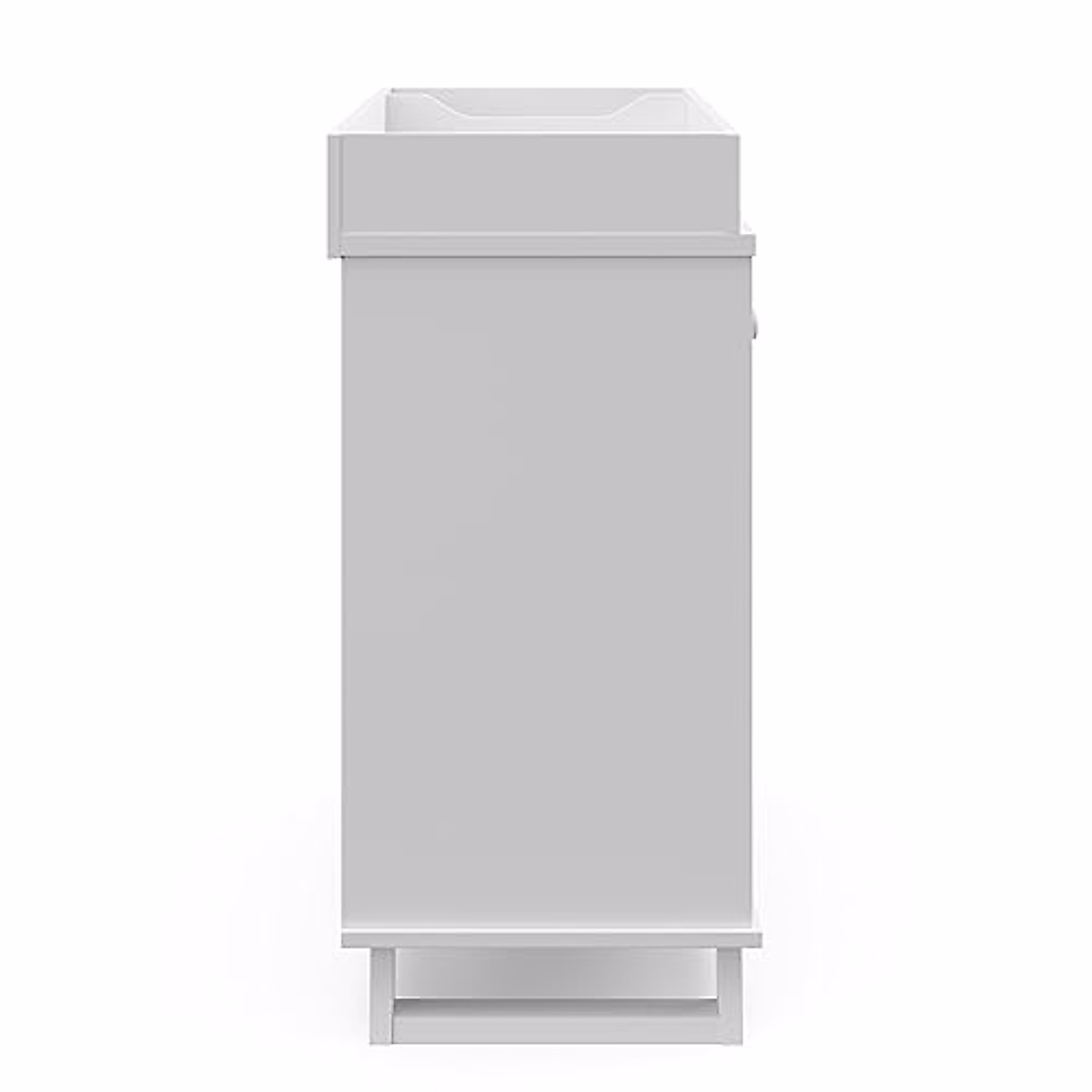 Storkcraft Modern Nursery Changing Table Dresser (White with White) – GREENGUARD Gold Certified, Baby Dresser With Changing Table Top, Dresser for Nursery, Changing Table With Drawers