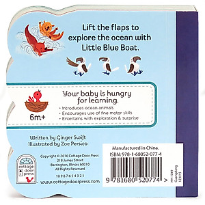 Little Blue Boat Chunky Lift-a-Flap Board Book (Babies Love) (Ocean Lift-a-Flap)
