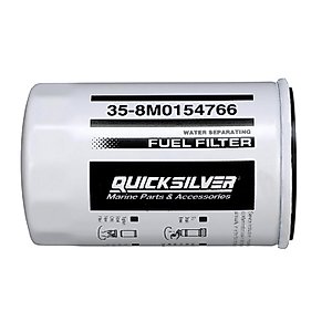 Quicksilver 8M0154766 Water Separating Fuel Filter for Select Yamaha 2-Stroke & 4-Stroke up to 115 HP Outboards