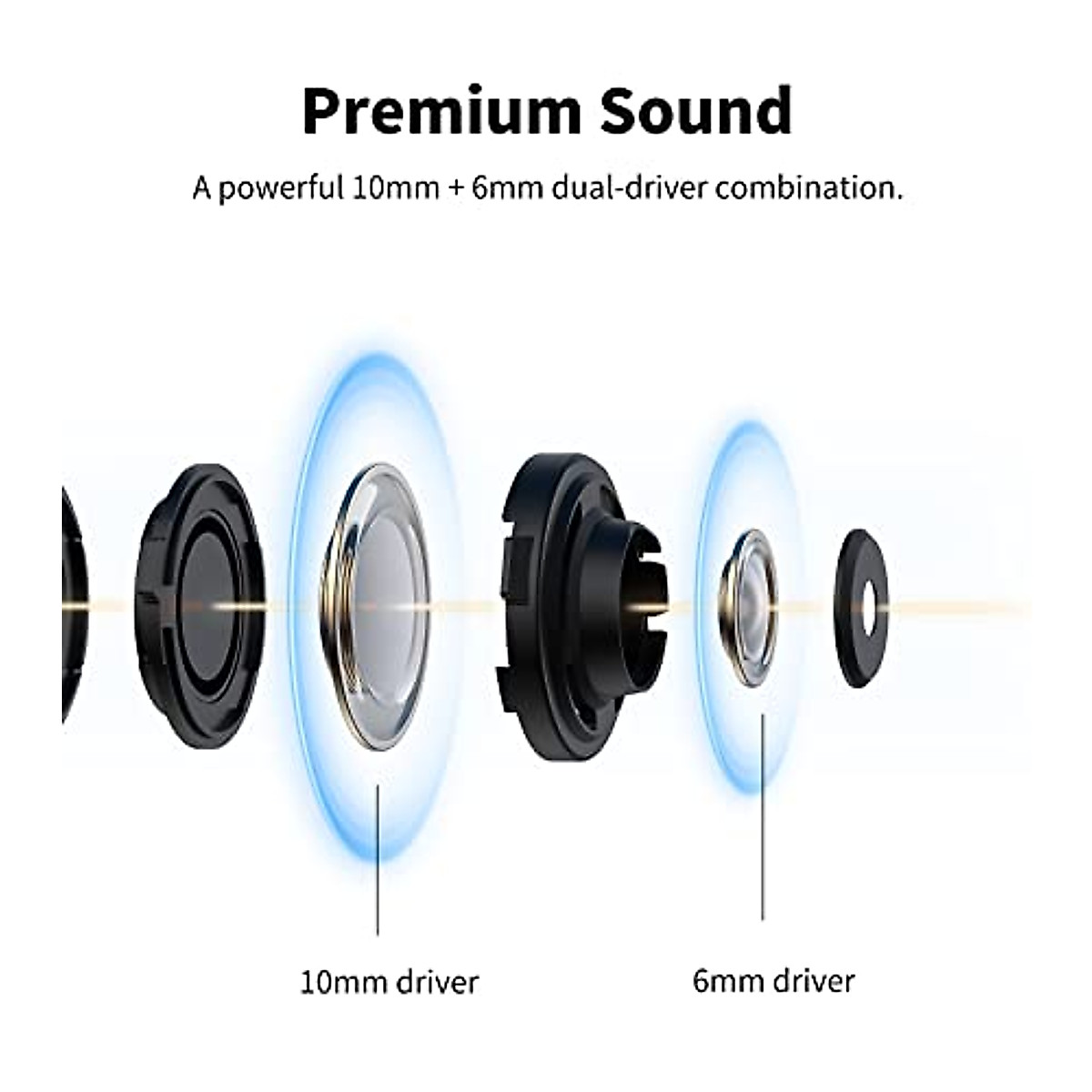 Edifier W240TN Active Noise Cancellation Earbuds with Bluetooth V5.3 - True Wireless Earbuds with Dual Dynamic Drivers - Fast Charging - Custom EQ - Physical Button and App Control - Black