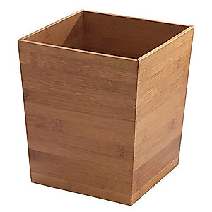 InterDesign Formbu Waste Basket, Bamboo