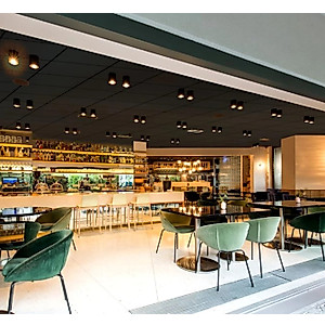 Soundsulate Sound Absorbing Acoustical Drop Ceiling Tiles, Black, 24" x 48" x 1"