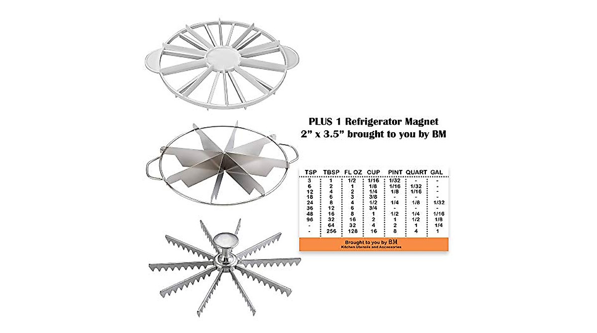 Round Cake & Pie Slicer Marker Set - Precise Portions for Perfect Desserts