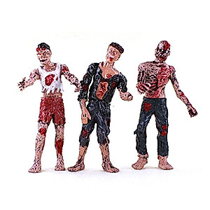 X Hot Popcorn 6 Pcs Zombie Action Figure Plastic Walking Dead Figurines