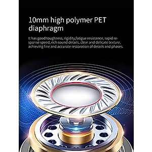 Kinboofi KBEAR KS1 in Ear Monitors, 1DD HiFi Earphones, Noise Canceling Earbuds Headphone Dynamic Headset with Detachable 2 Pin Cable (Black No Mic)