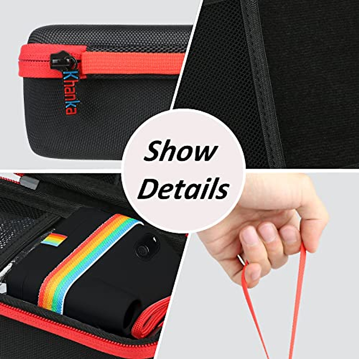 khanka Hard Travel Case Replacement for Polaroid Go Instant Mini Camera (9070) Black, Case Only