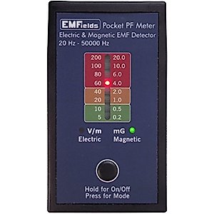 PF5 Pocket Power Frequency Meter (ELF & VLF) for home use: measures electric and magnetic fields (gauss meter)