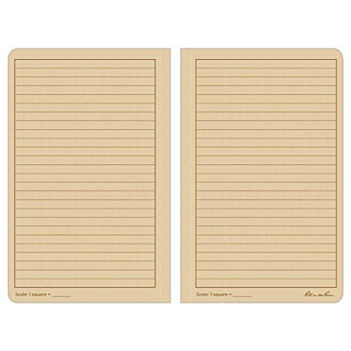 Rite in the Rain All Weather Tan Tactical Field Notebook, 4 5/8" x 7" Soft Cover Weatherproof Notepad, Universal Page Pattern, Reference Pages (No. 980T)