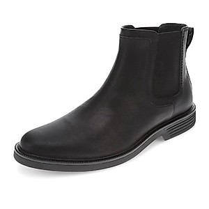Dockers Mens Townsend Slip Resistant Work Safety Chelsea Boots, Black, 11 M