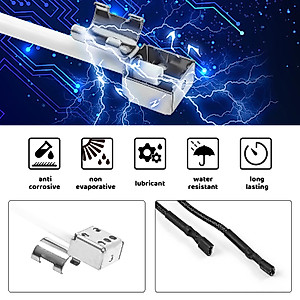 Uniflasy Grill Igniter Kit,Electronic Ignition Module and Switch Button with Wires for Charbroil Ignitor, Replacement for CharBroil Ignition Systems and Most CharBroil Gas Grills,5 Outlets
