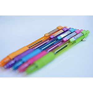 Zebra Pen Z-Grip Retractable Ballpoint Pen, Medium Point, 1.0mm, Assorted Fashion Colors - 18 Pieces