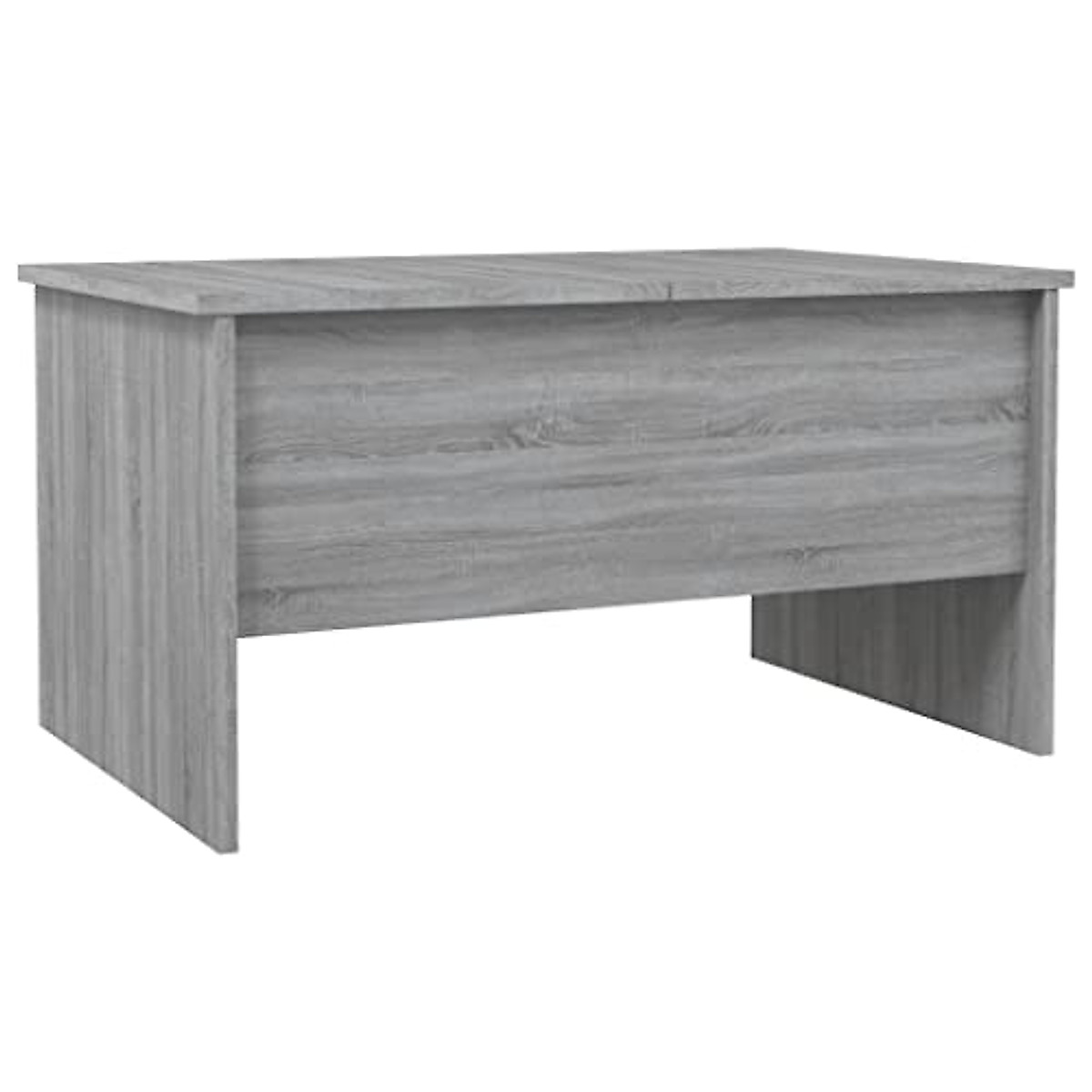 QJBSAVVA Coffee Table Gray Sonoma 31.5"x19.7"x16.7" Engineered Wood,Living Room Furniture Side Tables Narrow Bedside Tables Suitable for Meeting Rooms, Reception Rooms, Offices