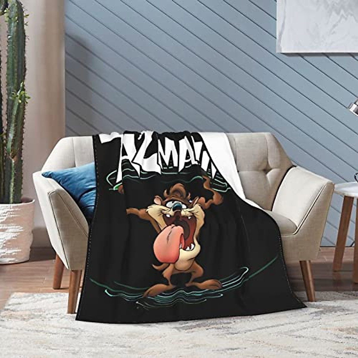 Taz-Mania Blanket Super Soft Throw Blankets for Sofa Bedding Living Kids Adults 50"X40" Inch
