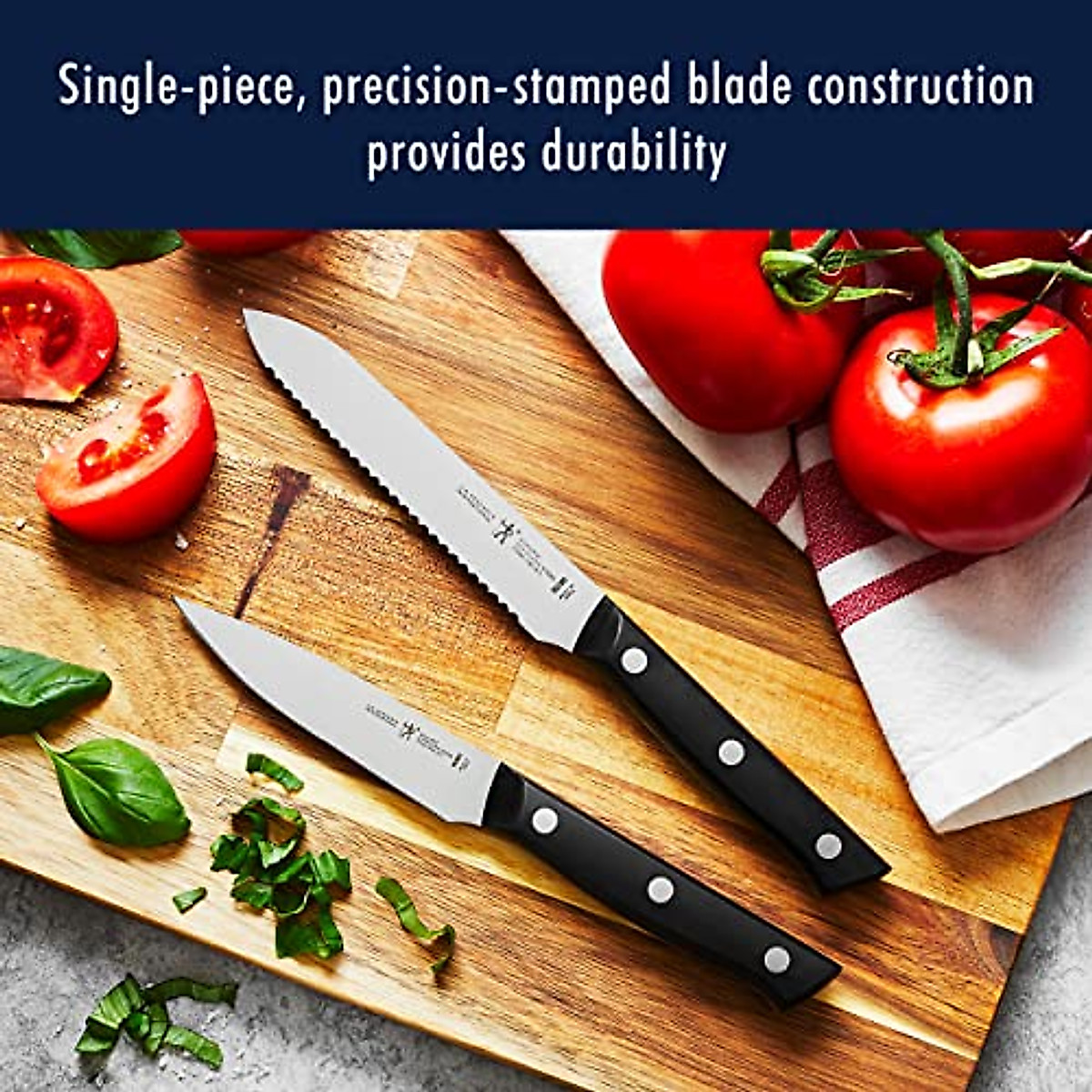 HENCKELS Dynamic Razor-Sharp 15-Piece Knife Set with Block, German Engineered Informed by 100+ Years of Mastery