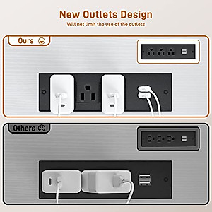 White Nightstand with Charging Station and USB Ports, 47" Tall Bedside Table with Adjustable Bookshelf, Industrial End Table Side Table with Storage Cabinet for Home Office, White