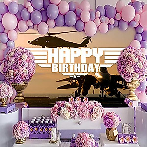 EMDSPR Military Fighter Backdrop for Birthday, 7x5ft Vinyl, Aircraft Force Retro Airplane Photography Background for Pilot Portrait Photo Booth BJZYPR52