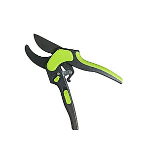 Garden Guru 2 in 1 Ratchet Pruning Shears for Weak Hands - Professional Ratcheting Garden Pruners Clippers - Ergonomic Shock Absorbing Grip - Makes Tough Cuts Easy - Great for Seniors