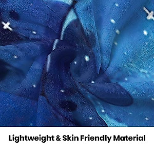 Anime Cartoon Kids Throw Blanket for Couch Sofa All Seasons Lightweight Luxury Soft and Fuzzy Blankets for Boys Girls Adults Gifts (Moon1, 40"x50")