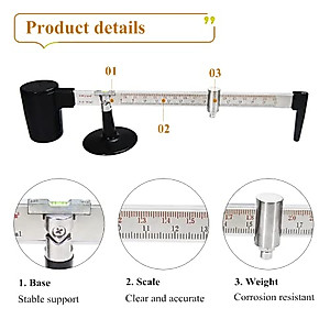 YUCHENGTECH Mud Hydrometer Mud Scale Liquid Densimeter Hydrometer Mud Gravity Balance Hydrometer with Measuring Range 0.96-2.5g/cm³ Measuring Accuracy 0.01g/cm³