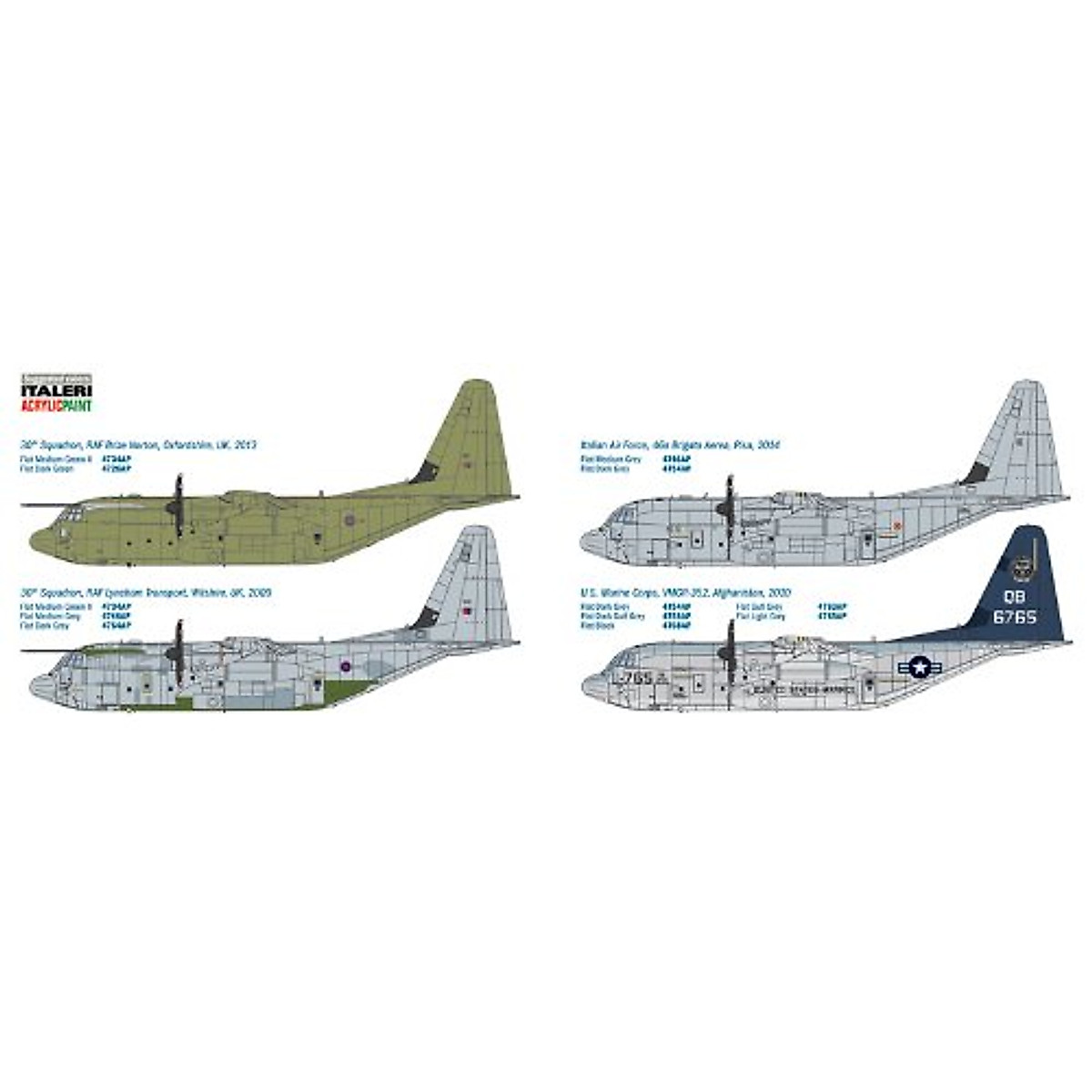 Italeri Models Hercules C-130J C5 Aircraft Kit