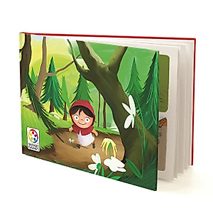 SmartGames Little Red Riding Hood Deluxe Skill-Building Board Game with Picture Book for Ages 4+