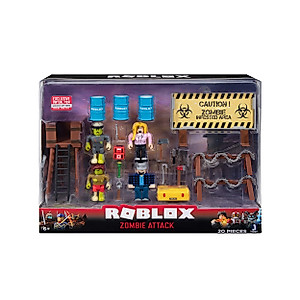 Roblox Action Collection - Zombie Attack Playset [Includes Exclusive Virtual Item]