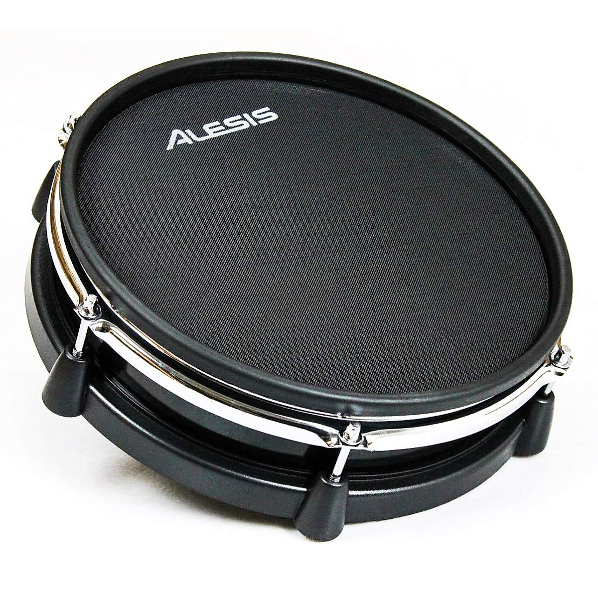 Alesis Command 10 inch Mesh Drum Pad with Clamp and Silverline Audio 10ft Trigger Cable Bundle [Compatible with Roland/Yamaha/Simmons/Ion]
