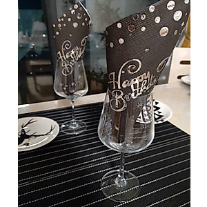 Happy Birthday Plates and Napkins Party Supplies Set for 20 Guests,Birthday Tableware Set for Happy Birthday Table Decorations Supplies Party Dessert Plates Party Napkins