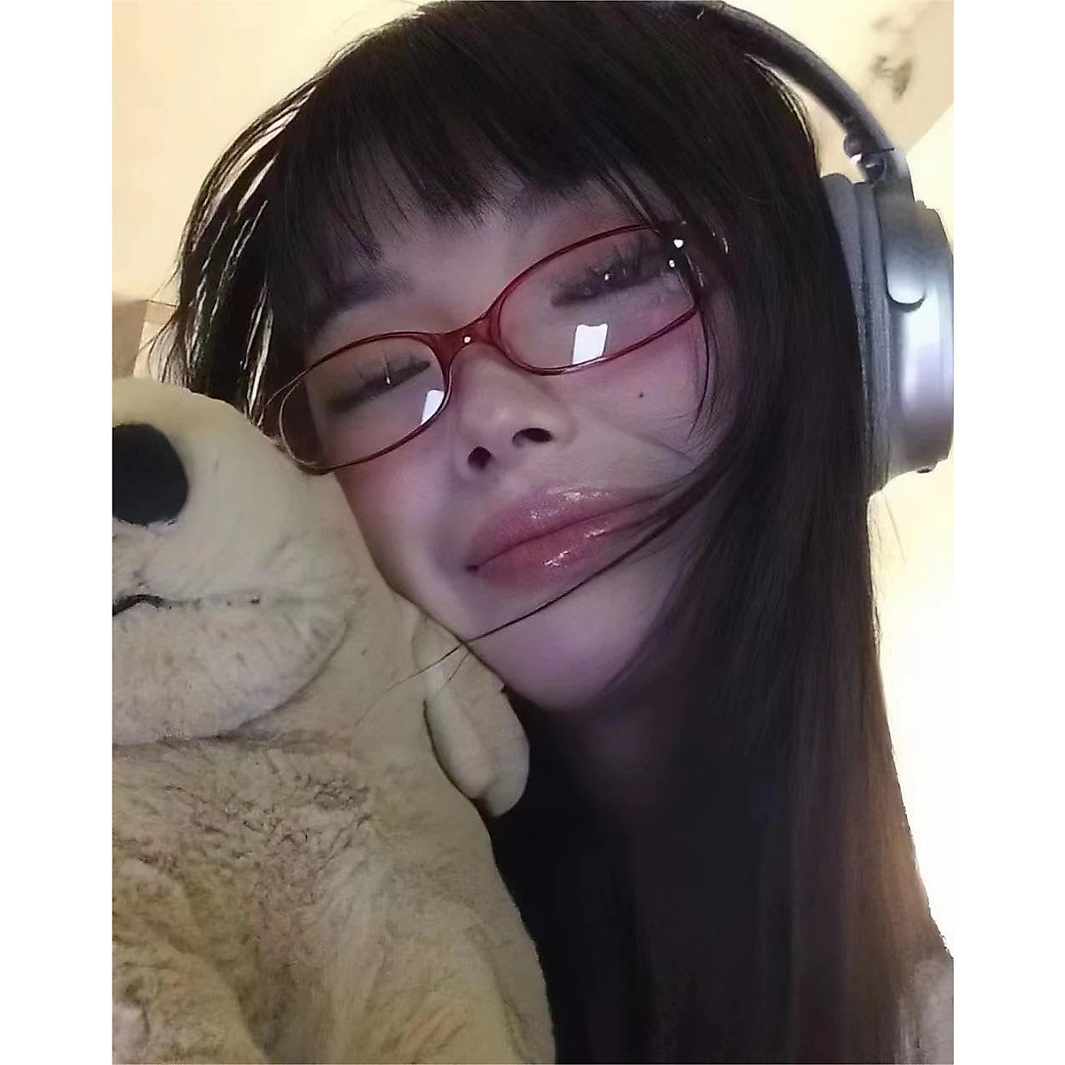 BOBUXLIIN Fake Glasses Fashion Non Prescription Clear Glasses for Women Glasses Frame Trendy Accessories for 2024 2025