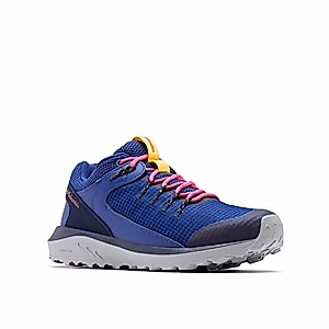 Columbia Women's Trailstorm Waterproof Hiking Shoe, Dark Sapphire/Wild Fuchsia, 7.5 M US