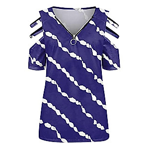 Deals Top for Women Cut Out Tops for Women MGK Shirt Black and White Striped Shirt Women Tshirt Yarn Tops for Teens Happy Birthday Shirt Peplum Blouse Work Shirts for Women