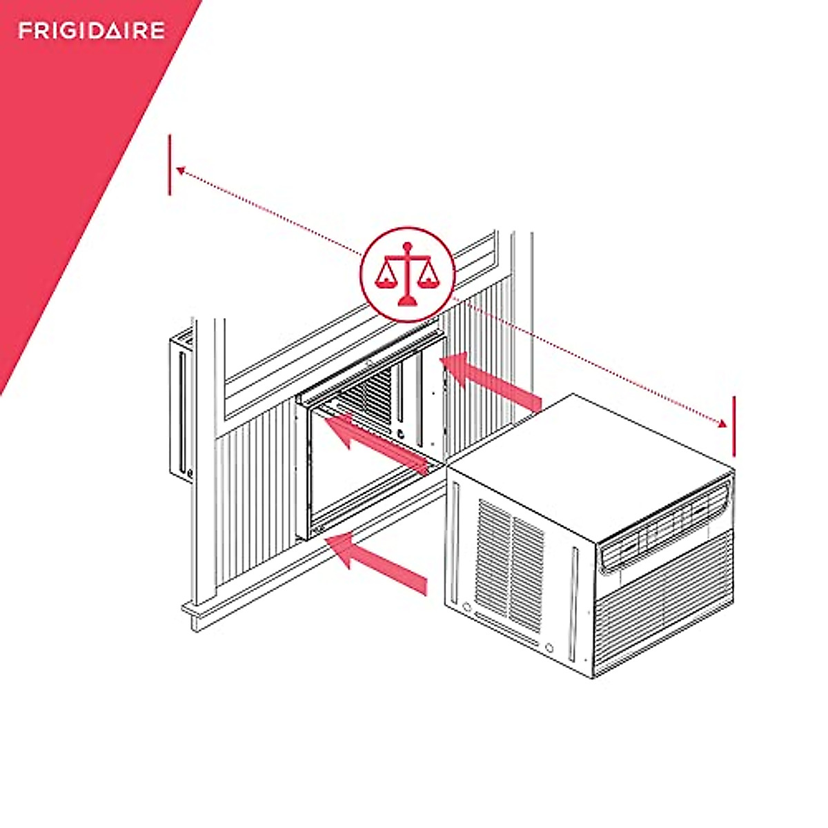 Frigidaire FHWW253WC2 Window Air Conditioner, 25000 BTU, White