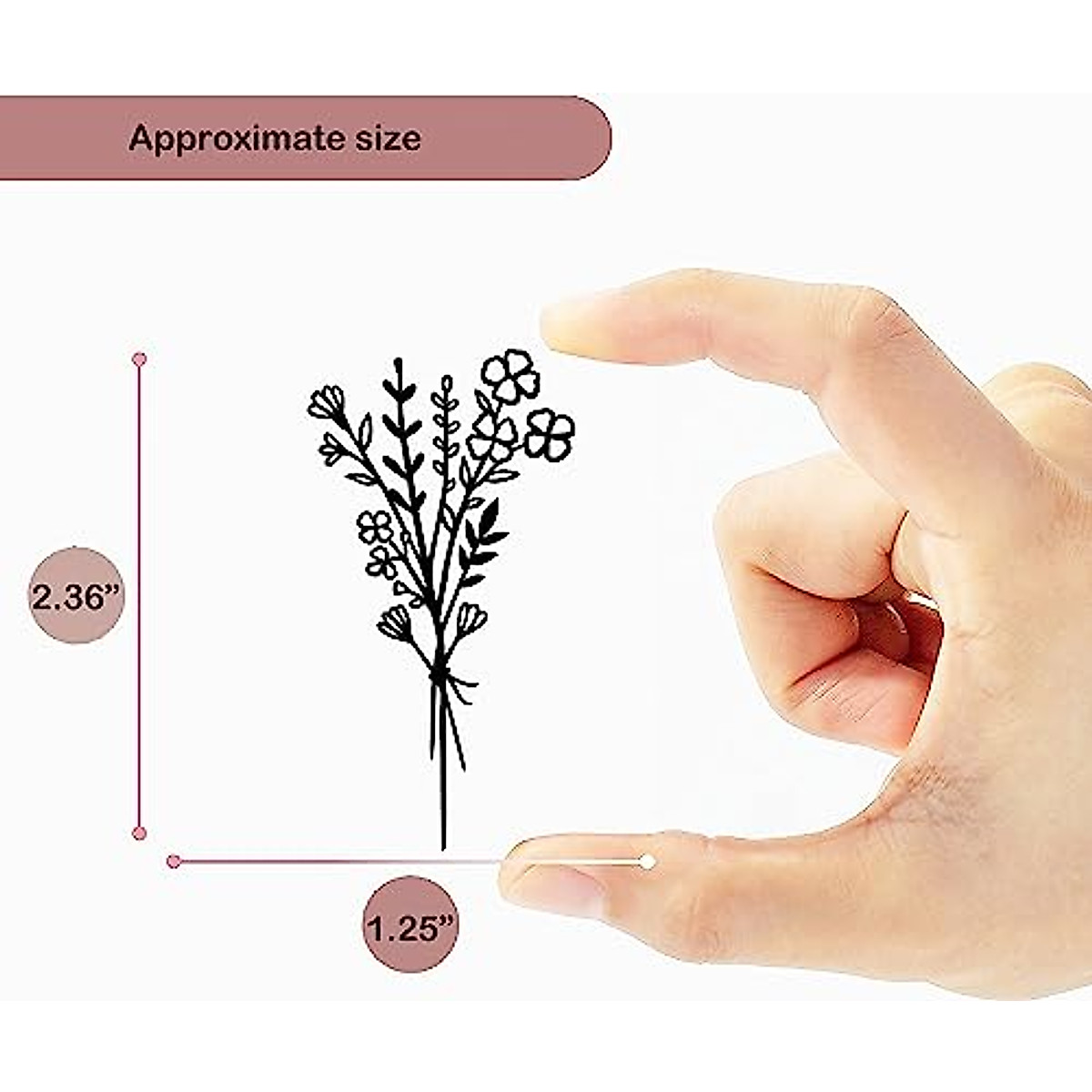 44 Pcs Water Soluble Stabilizer for Embroidery,Stick and Stitch Embroidery Paper with Pre-Printed Pocket Flowers Pattern Adhesive Adhesive Wash Away Stabilizer for Embroidery Hand Sewing Lover