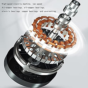 Tasyfan Black Round Inline Exhaust Duct Fan with Variable Speed Controller for Indoor Garden Ventilation (4 Inch)