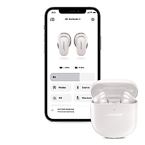 Bose QuietComfort Earbuds II True Wireless with Personalized Noise Cancellation (Soapstone) SoundLink Flex Bluetooth Portable Speaker (Black)