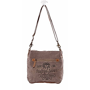 Myra Bag Cowhide & Cotton Shoulder Bag S-1129
