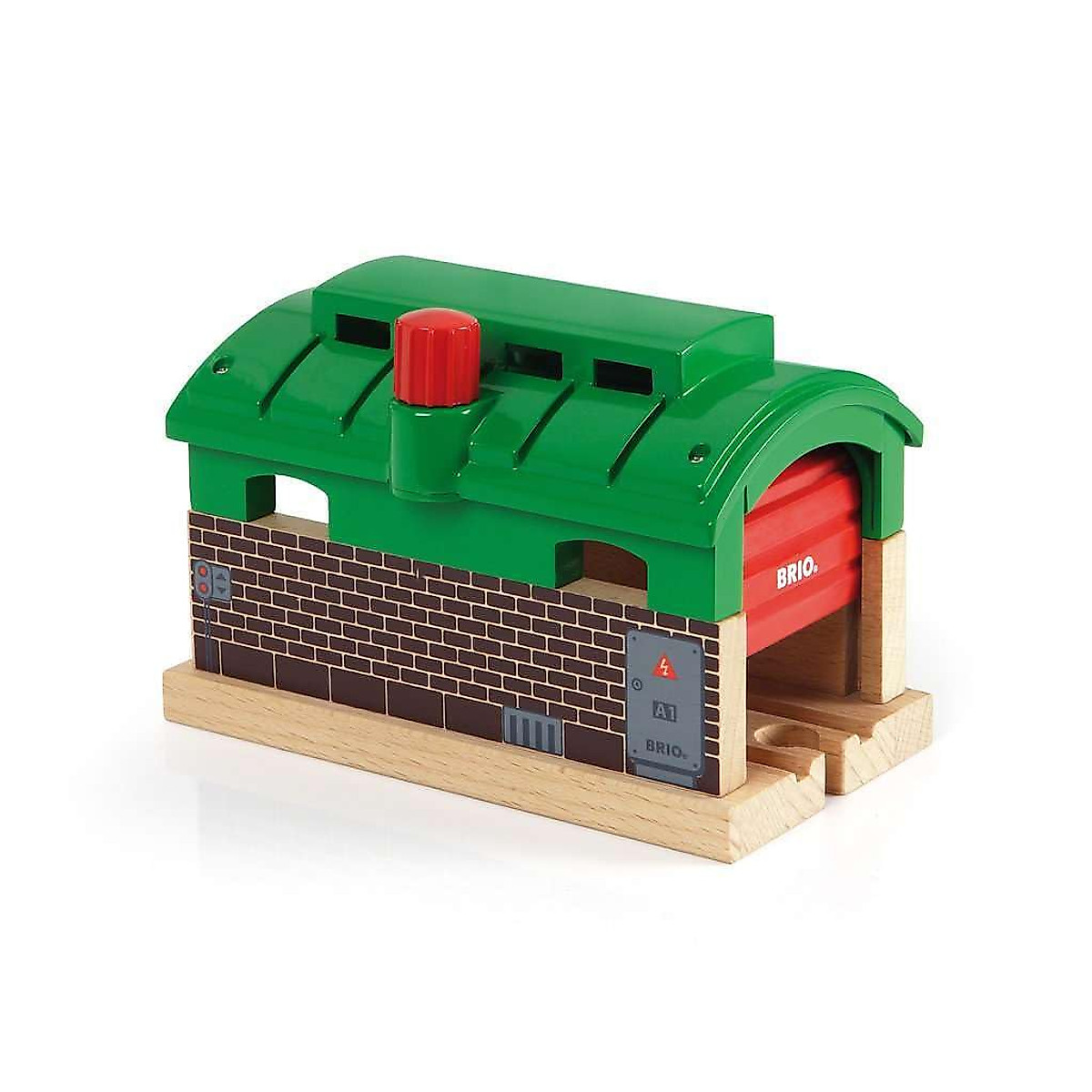 BRIO World 33574 - Train Garage - 1 Piece Wooden Toy Train Accessory for Kids Age 3 and Up