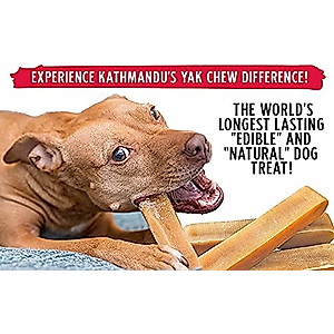 KATHMANDU'S - Authentic Himalayan Yak - Natural Dog Chew, Large to XLarge, 4-Count