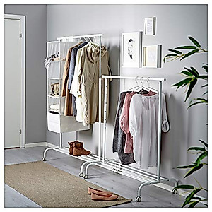 IKEA Rigga Clothes Rack, White