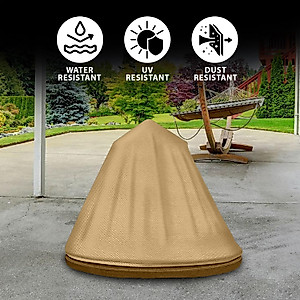 Patio Water Fountain Outdoor – Large Outdoor Fountain Cover - Heavy Duty Furniture 30x30x48 Inches Waterfall Fountain Cover