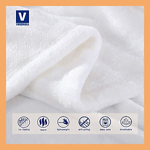 Wolf Blanket Stuffed Just Girl Who Loves Wolves Plush Gift for Kid Women Toddler Fleece Throw Cute Purple Animal Lover Lightweight Sheet Super Soft Flannel Blankets Decor Bed Chair Sofa-50"x40" Small