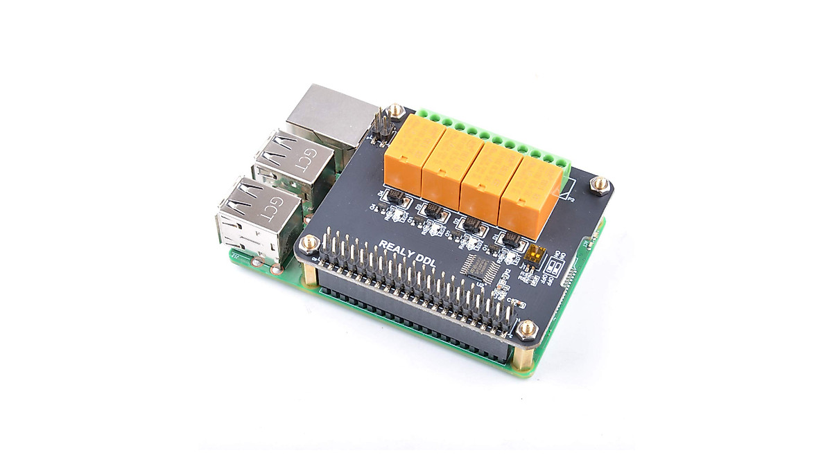 GeeekPi 4-Channel Relay for Raspberry Pi | Smart Home