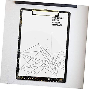 2pcs with Clipboards Letter Board Low File Writing Conference Size Pattern Office Paper Fashion for Portable Profile Holder Clipboard Exam Case Clip Document A Nurses
