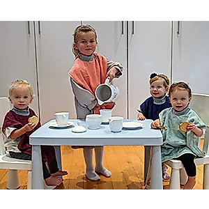 MATZ Terry Towel Snap On Toddler Bibs | Baby Bibs For Drooling And Teething | Full Coverage Bibs For Babies | Ultra Absorbent 100% Cotton Bibs | Unisex Baby Bibs With Soft Ribbed Neck